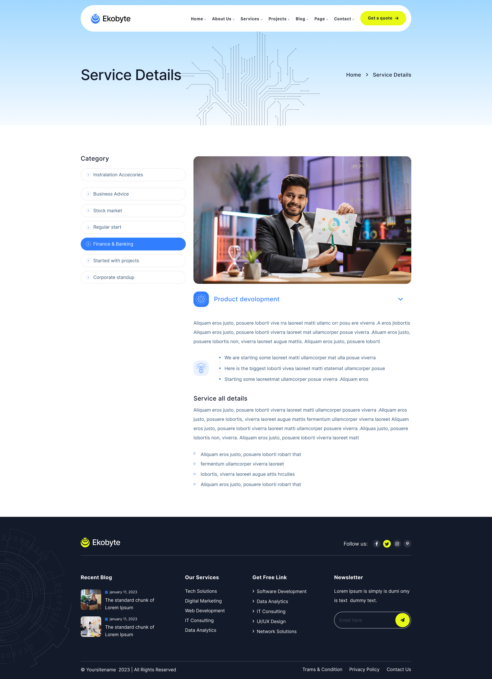 Ekobyte - IT Service & Technology HTML5 Template by ThemeEarth | ThemeForest